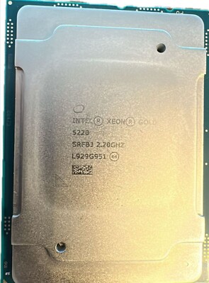 Intel Xeon Gold 5220 18-Core 2.20GHz 24.75MB 125W Processor SRFBJ | eBay