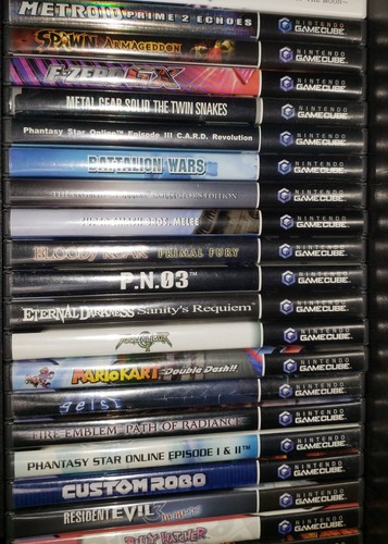gamecube game lot bundle Zelda MGS Mario FireEmblem PN03 Fzero Pokemon ...