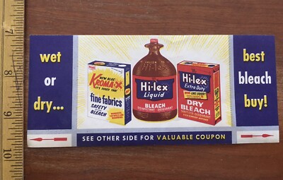 VINTAGE HI-lex Bleach Coupon | eBay