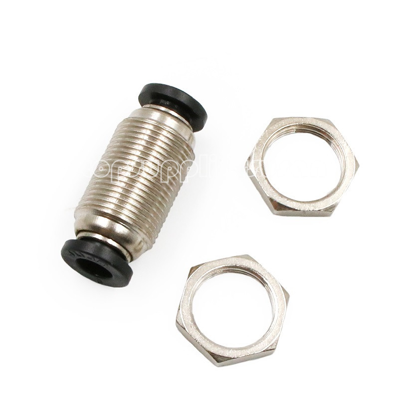 5pcs Tube OD 1/2" Push In Fitting Bulkhead Union Connect Tubing thru a ...