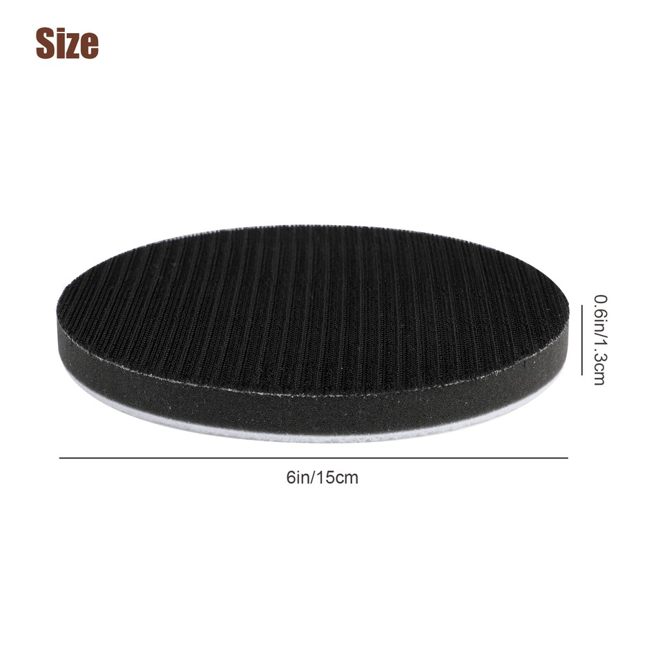 5in 6in Soft Foam Interface Sanding Disc Hook and Loop Sander Buffer ...