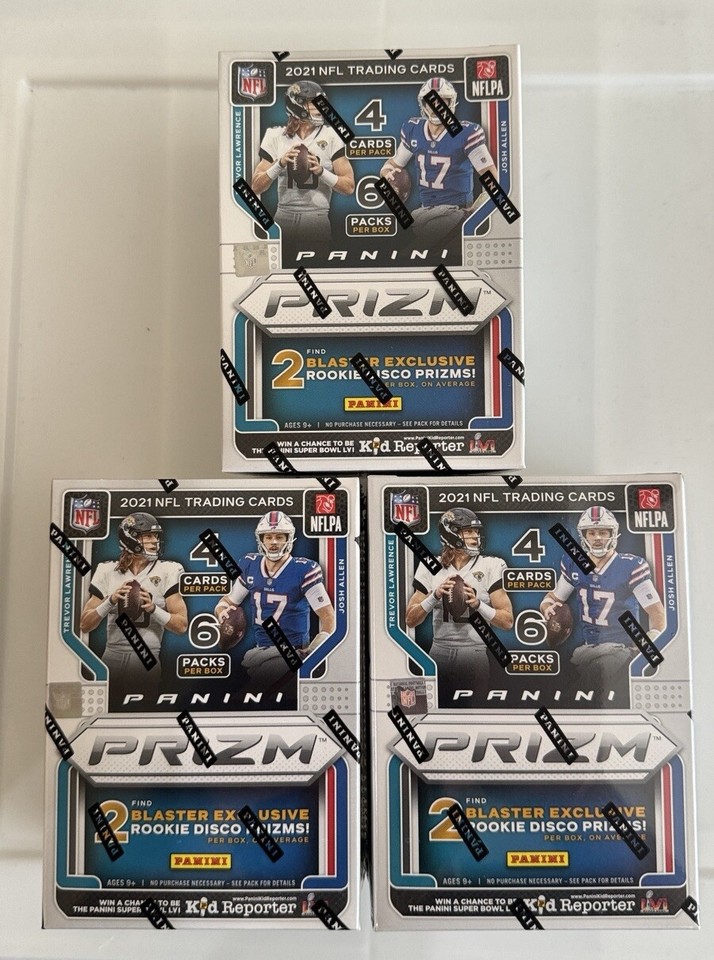 Lot of 3 -- 2021 Panini Prizm NFL Football Blaster Box -- Target SEALED ...