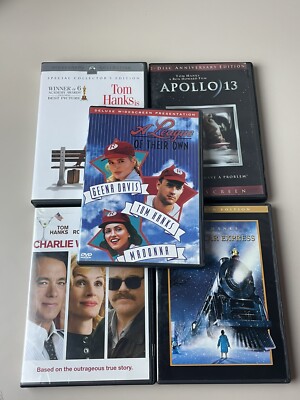tom hanks dvd bundle 5 movies polar express apollo 13 action and more ...