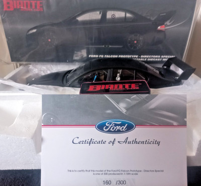 FORD FALCON FG PROTOTYPE DIRECTORS SPECIAL BIANTE BLACK PLAIN BODY 1:18 ...