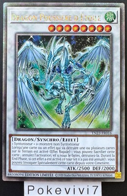 Carte YU-GI-OH! DRAGON POUSSIERE D'ETOILE TN23-FR016 QCSR NEUF | eBay