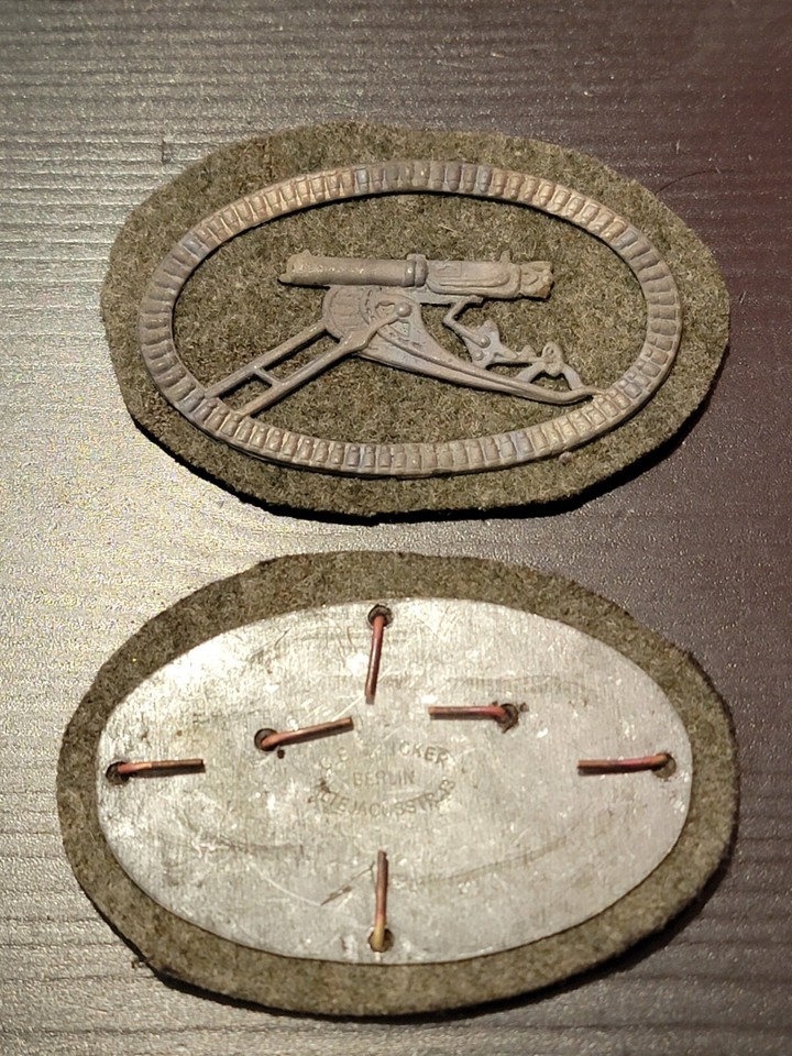 Reproduction WW1 German Machine Gunners Badge MG08 Metal Version HB26 ...