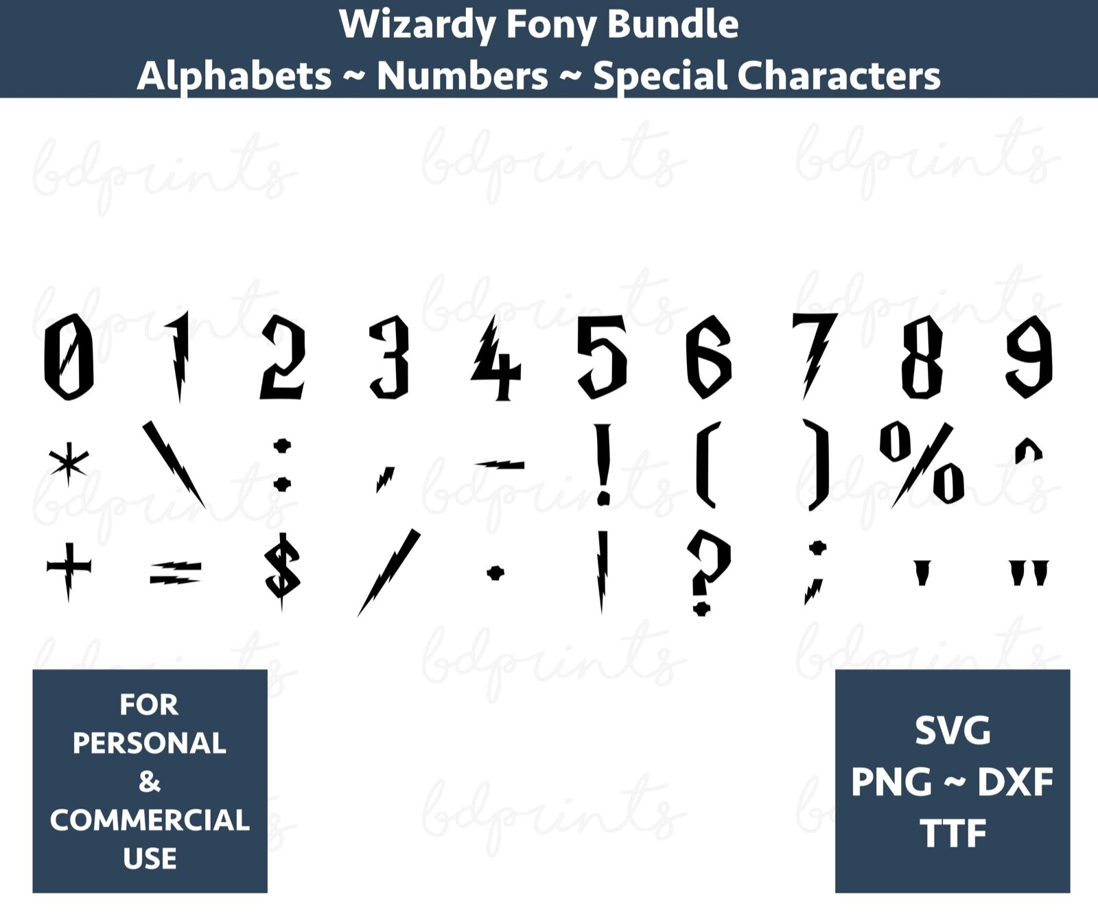 Harry Potter Font SVG, Wizardy Font, SVG, | Grelly USA