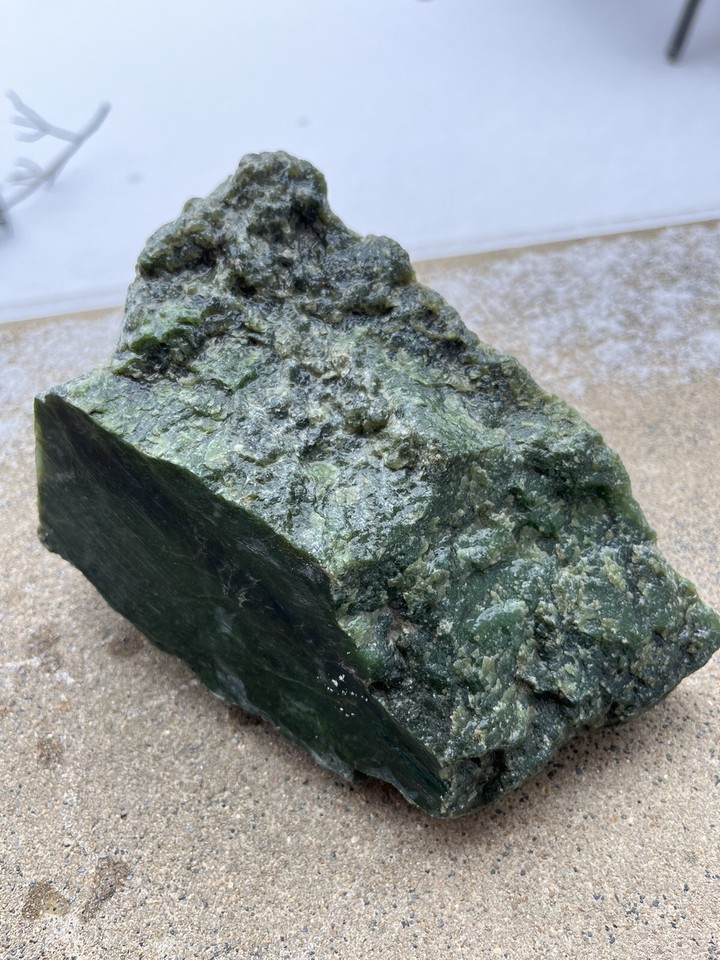 Green jade rough stone Russian nephrite | eBay