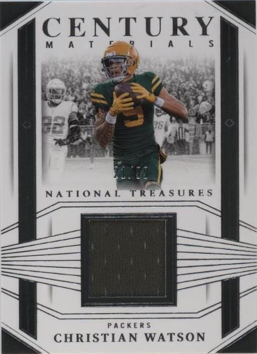 2023 Panini National Treasures - Century Materials Christian Watson # ...