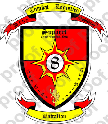 STICKER USMC UNIT 8th Marine Combat Logistics Battalion CLB 8 USMC Lis ...