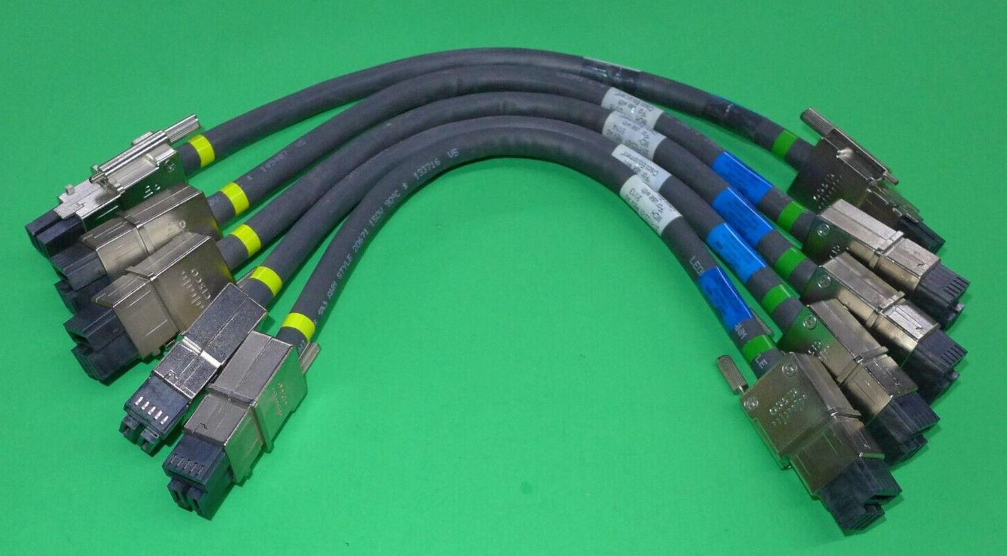 (LOT OF 5) Cisco 3750-X Power Stack Cable 30-CM 37-1122-01 | eBay