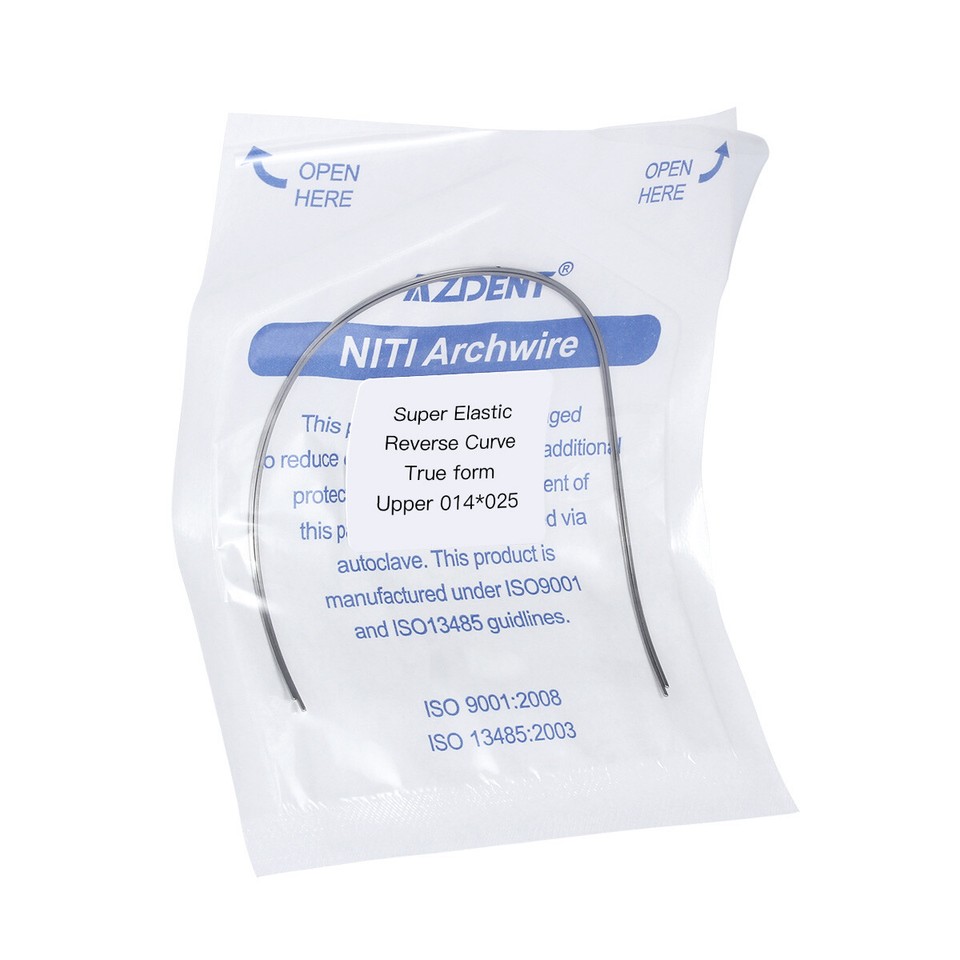 AZDENT Dental Orthodontic Arch Wire Super Elastic Niti Reverse Curve ...