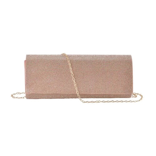 Crystal Clutch Bag, Champagne Color with Shoulder Strap | eBay