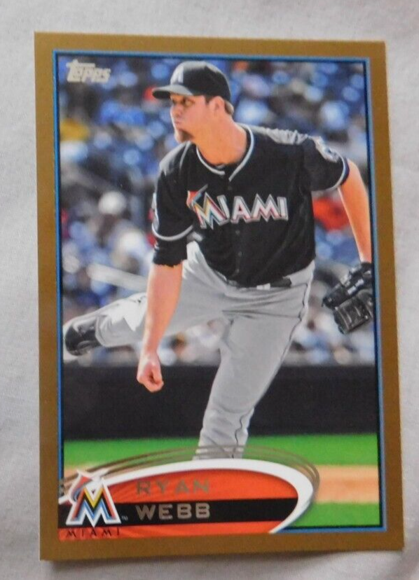 2012 Topps Update Gold 1753/2012 #US253 Ryan Webb Miami Marlins nm-mt+ ...