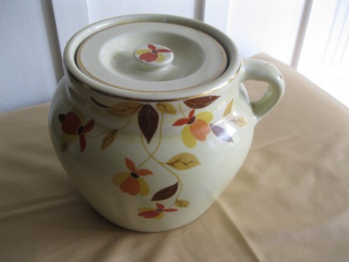 Hall's Autumn Leaf Jewel Tea One Handle Bean Pot | eBay