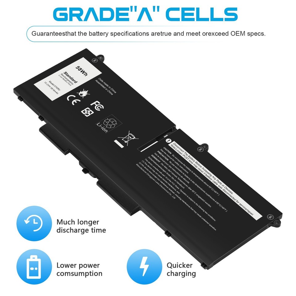 07KRV New Battery for Dell Latitude 5330 5430 5530 Precision 3570 M69D0 ...