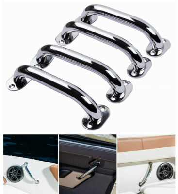 4X Boat Handle Handrail 9" Grab Bar S/S Bathroom Handicap Safety Handle ...