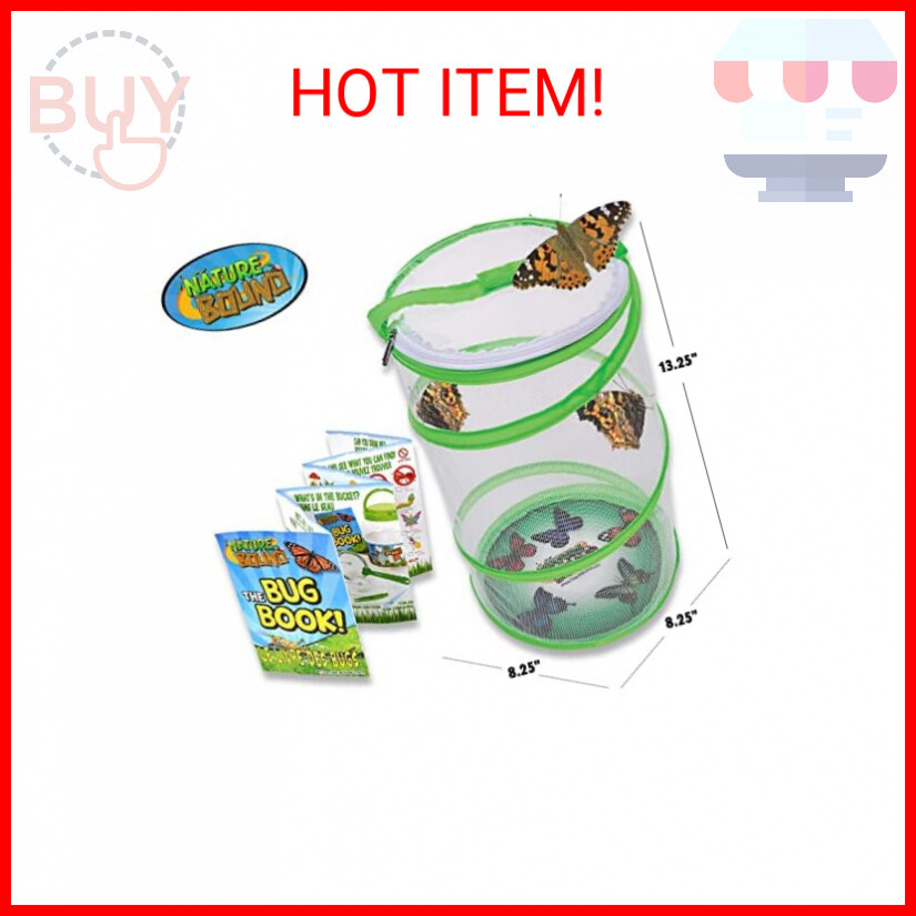 Nature Bound Butterfly Growing Kit - Live Caterpillar to Butterfly ...
