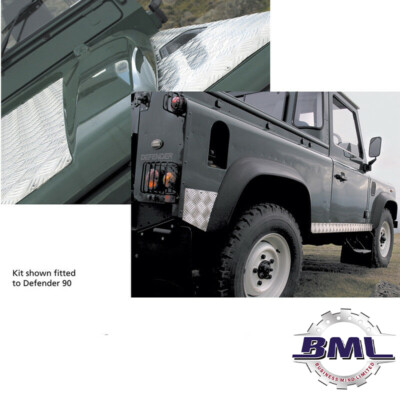 LR DEFENDER 110 UPTO 2006 CHEQUER PLATE KIT NATURAL ALUMINIUM FINISH ...