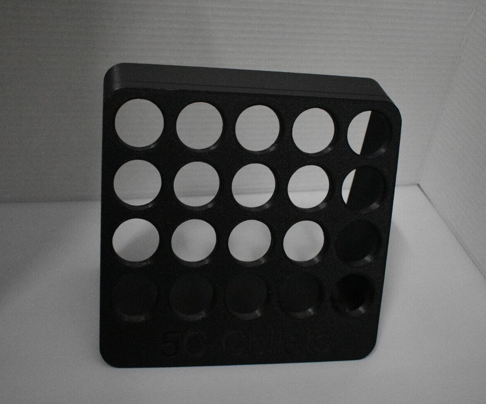3D Printed 5C Collet Rack - 20-Slot Angled Organizer - Machinist Tool ...