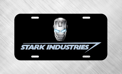 Stark Industries License Plate Auto Car Tag FREE SHIP Iron man Movie ...
