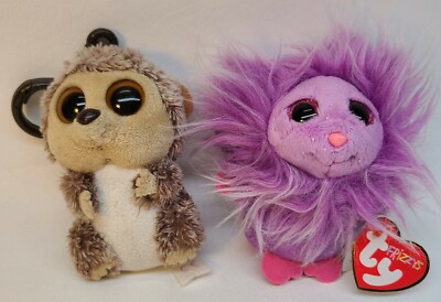 Ty Beanie Boos lot 2 clips keychain ring mini plush SPIKE AND ZWIPPY | eBay