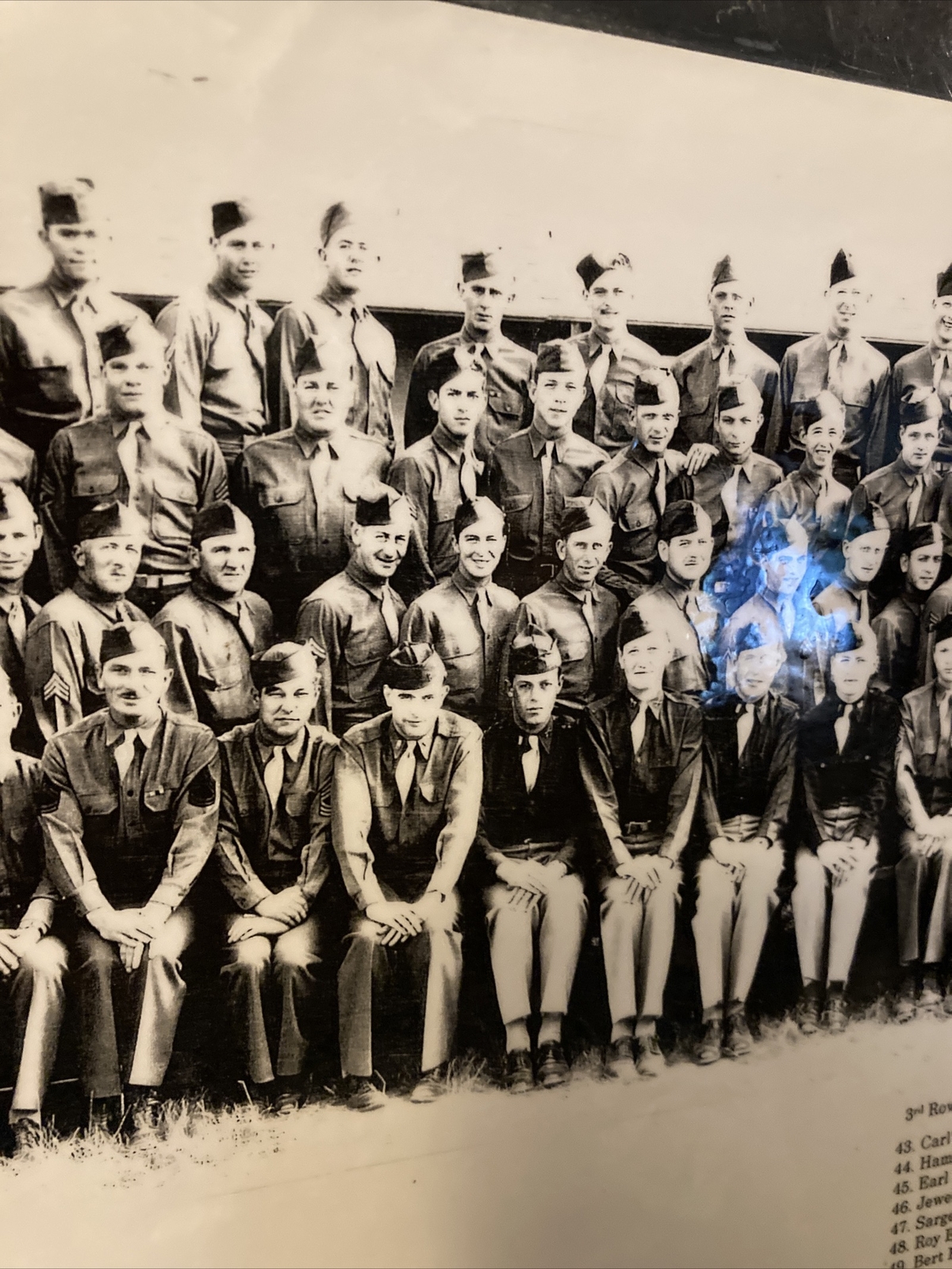 1944 Photo of 483rd Bombardment Group Soldier Identification Chart | eBay