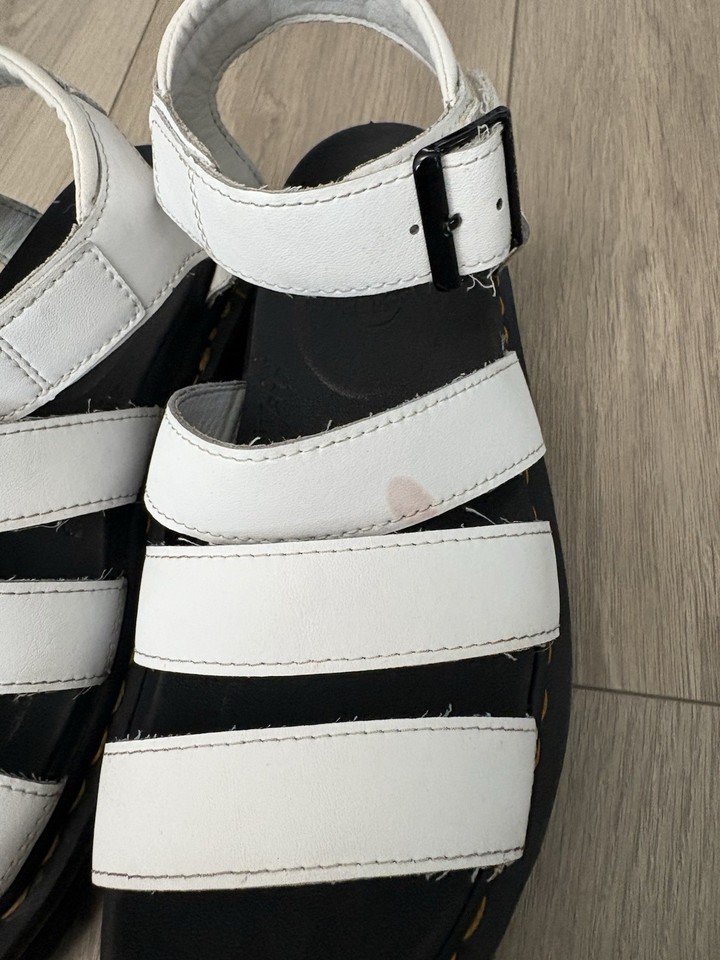 Dr Martens Sandals Women 39/8 Blaire Quad Strappy Platform White Docs ...