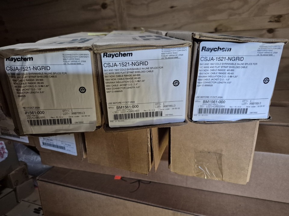RAYCHEM 3M TE CONNECTIVITY CSJA-1521 COLD SHRINKABLE SPLICE KIT 5kv ...