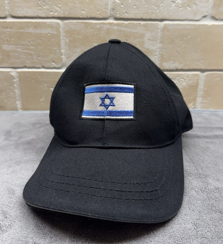 Israel Embroidered Patriotic Hat with Israeli Flag Black adjustable ...