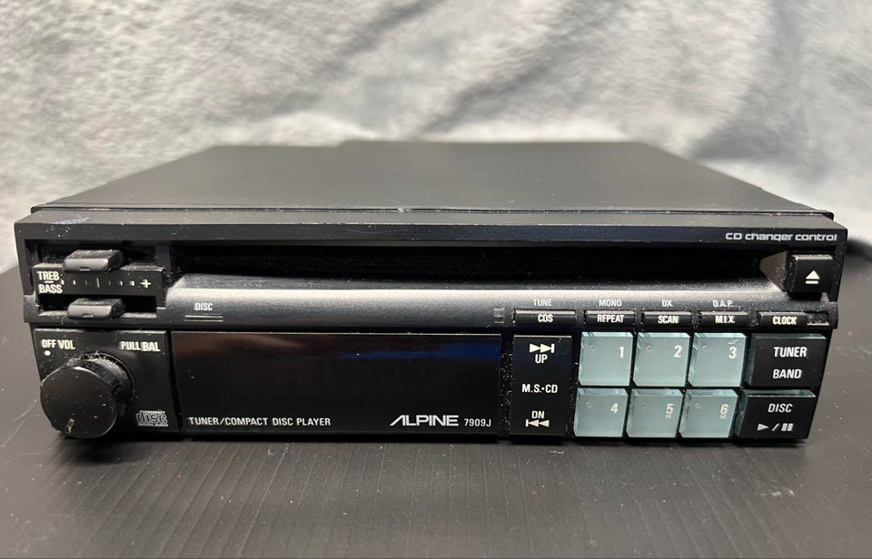 Alpine 7909J 1DIN Car Audio CD Player Ampless Model Operation Confirmed | eBay