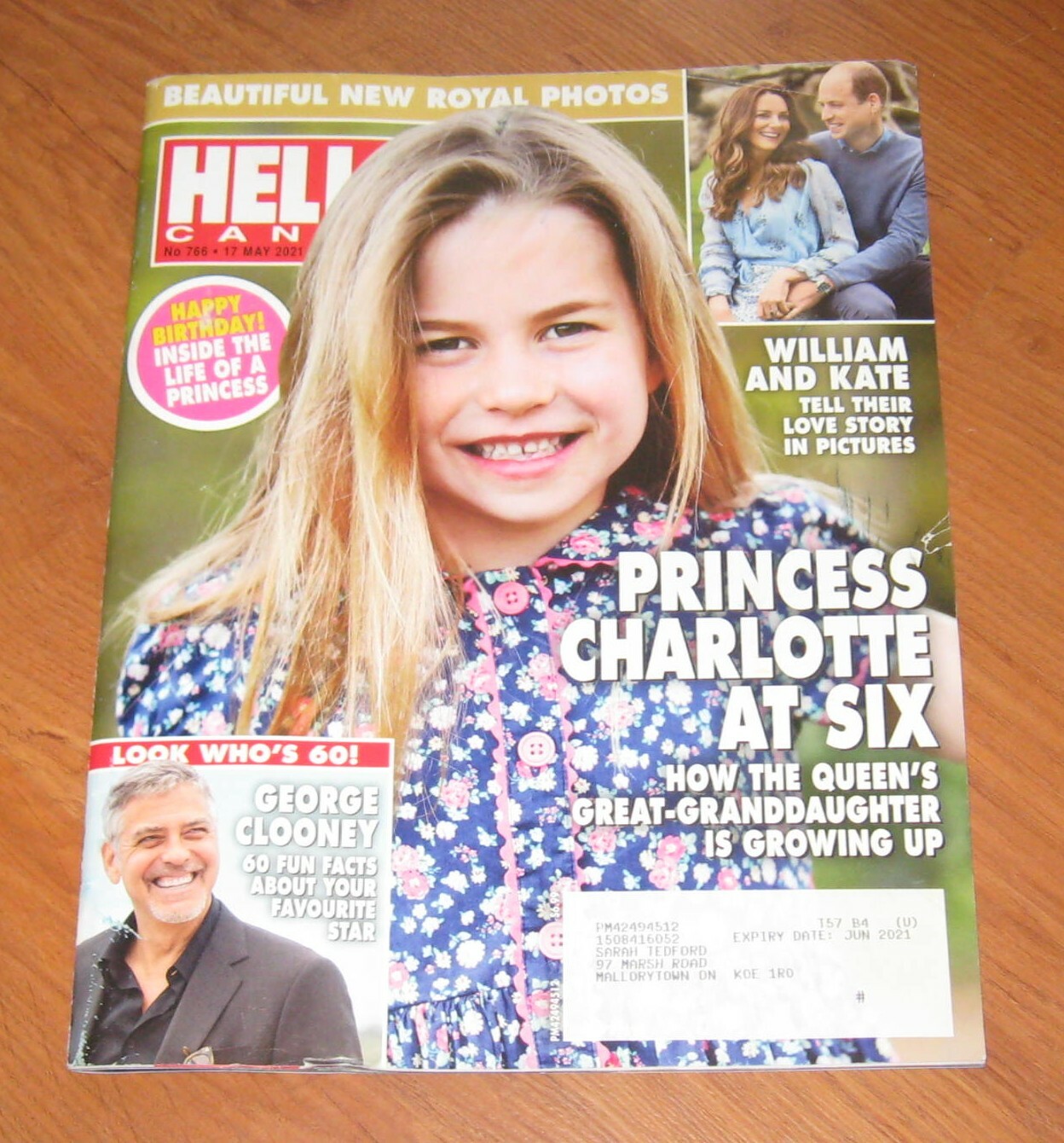Hello Canada magazn Princess Charlotte KATE Middleton ELLIOT PAGE ...
