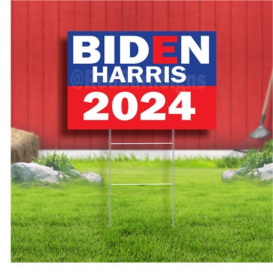 Biden Harris 2024 Coroplast Sign Plastic Indoor Outdoor Yard Sign | eBay