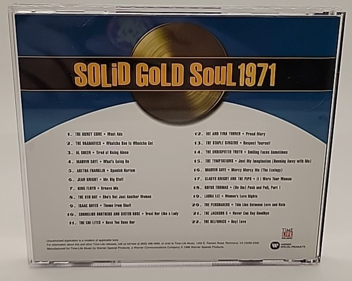Solid Gold Soul 1971 By Various (CD 1996) | eBay