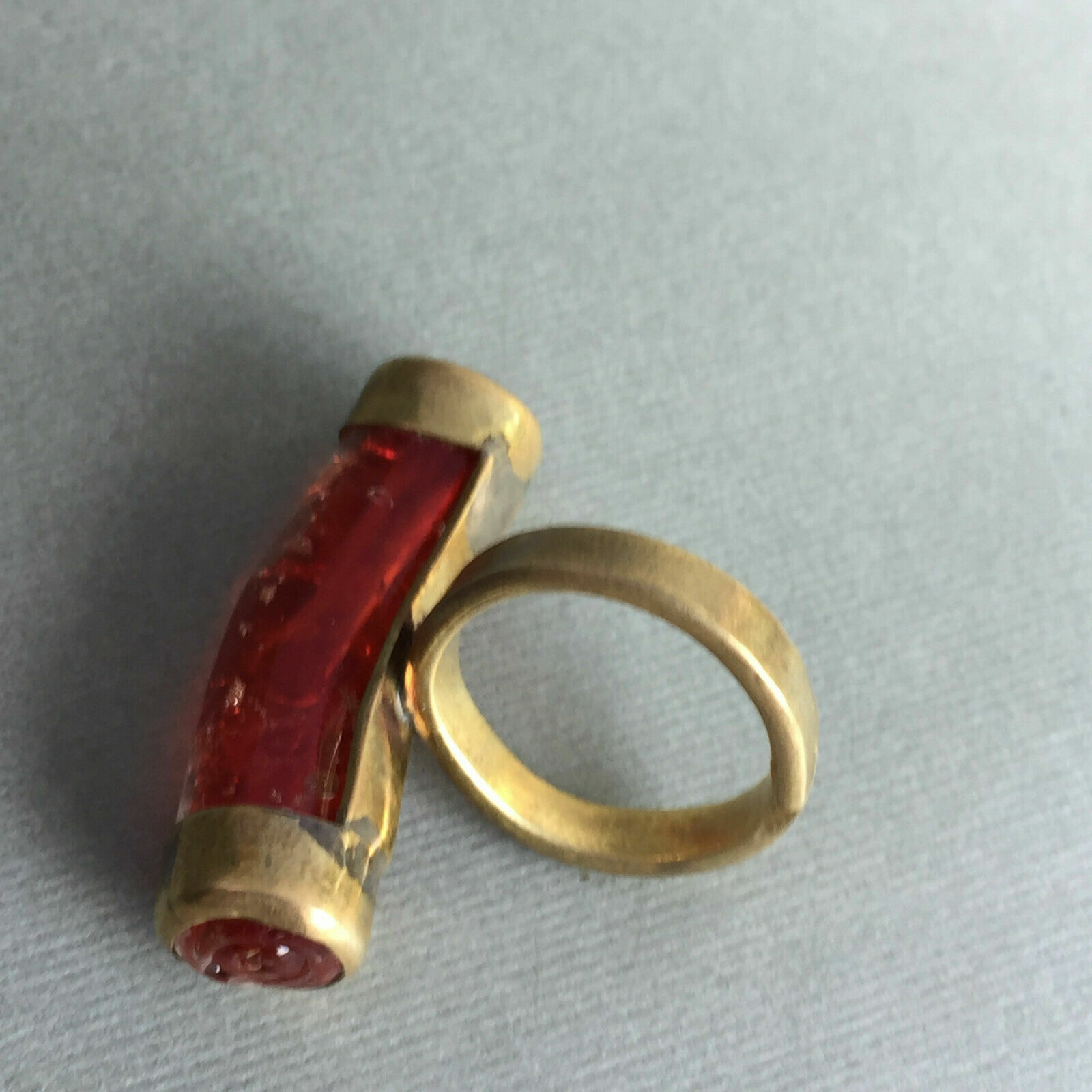 Vintage Modernist Brutalist Johari Johare Brass Muran… - Gem