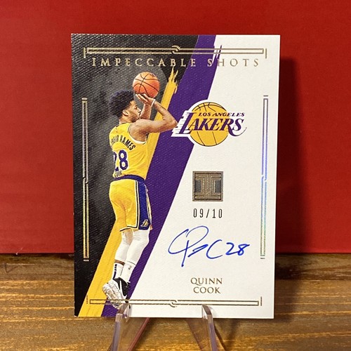 2020-21 Panini Impeccable Quinn Cook Auto 09/10 LA Lakers Impeccable ...