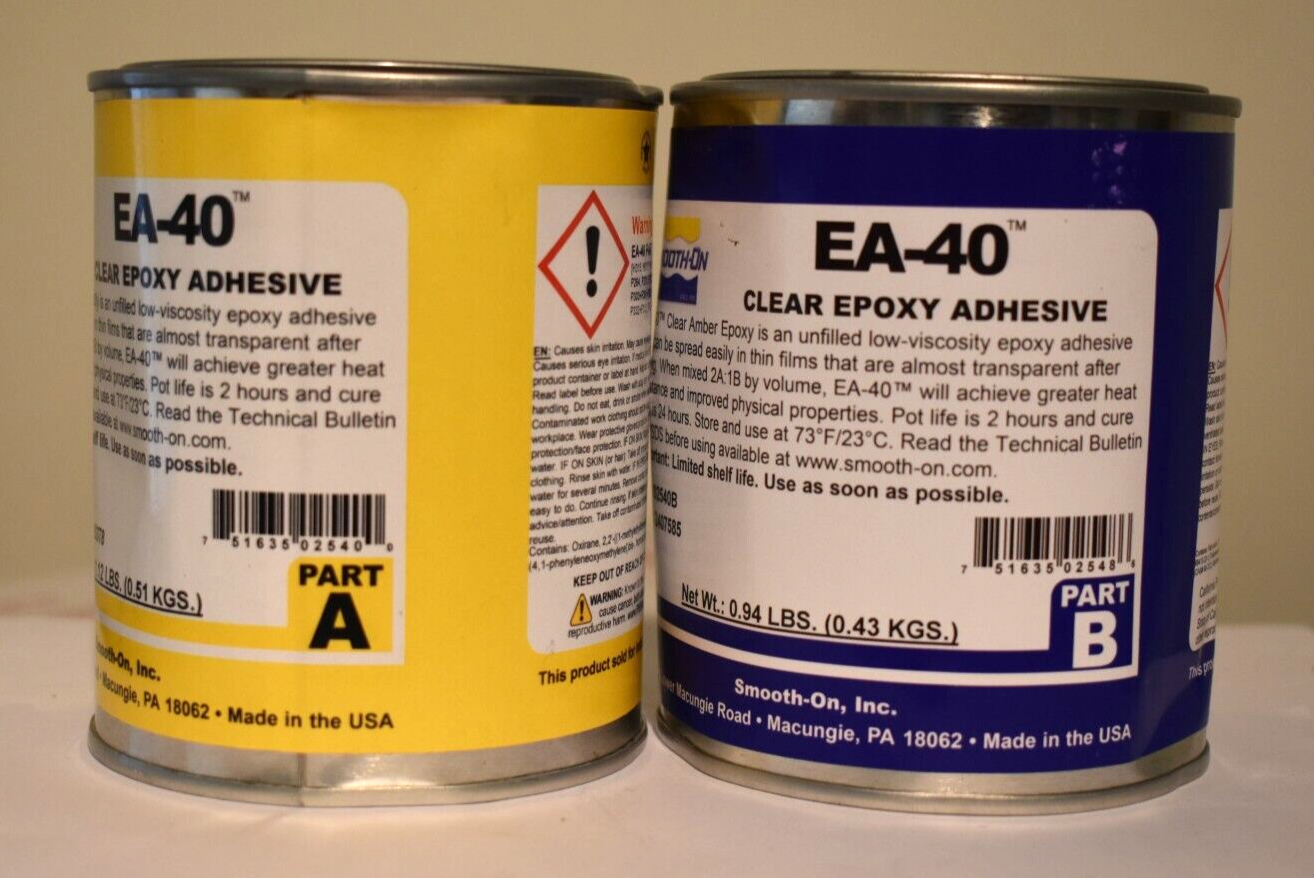 Smooth-On EA-40 Epoxy - Pint Kit - 1 Pint Yellow and 1 Pint Blue | eBay