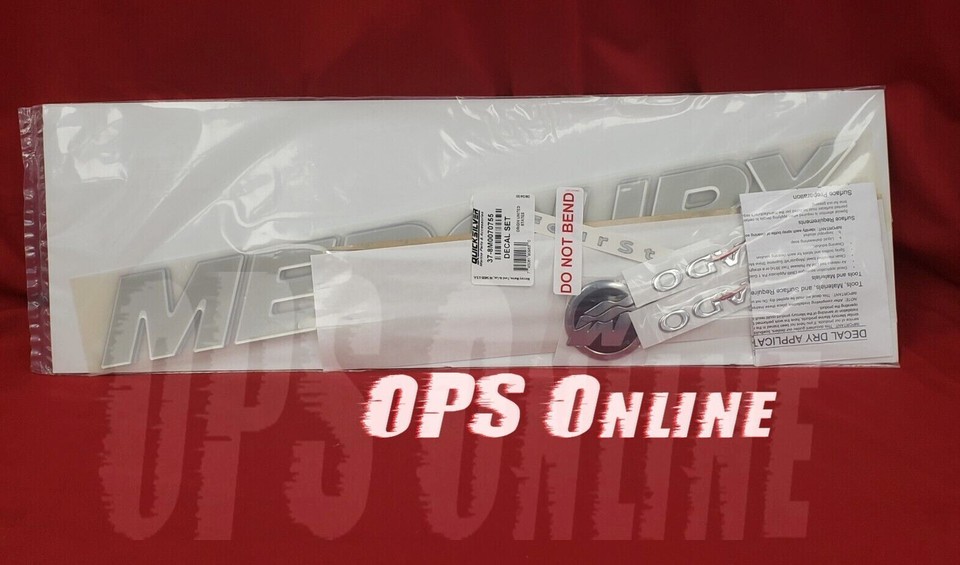 New/ OEM Mercury Verado Cowling Decal Set - Part#: 8M0070755 | eBay