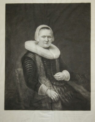 A fine Dutch etching by Arendzen, Woman with ruffled collar | eBay