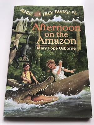 1995 AFTERNOON ON THE AMAZON #6 Magic Tree House Book Mary Pope Osborne ...