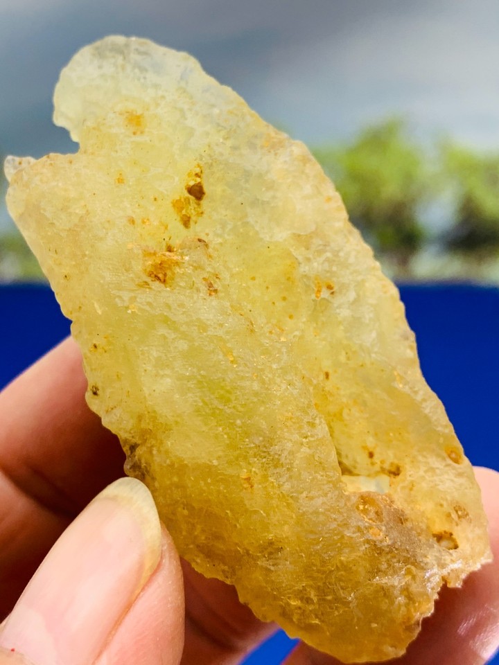 Libyan Desert Glass Meteorite Tektite Impact Stone 41gm 205ct Dimples ...