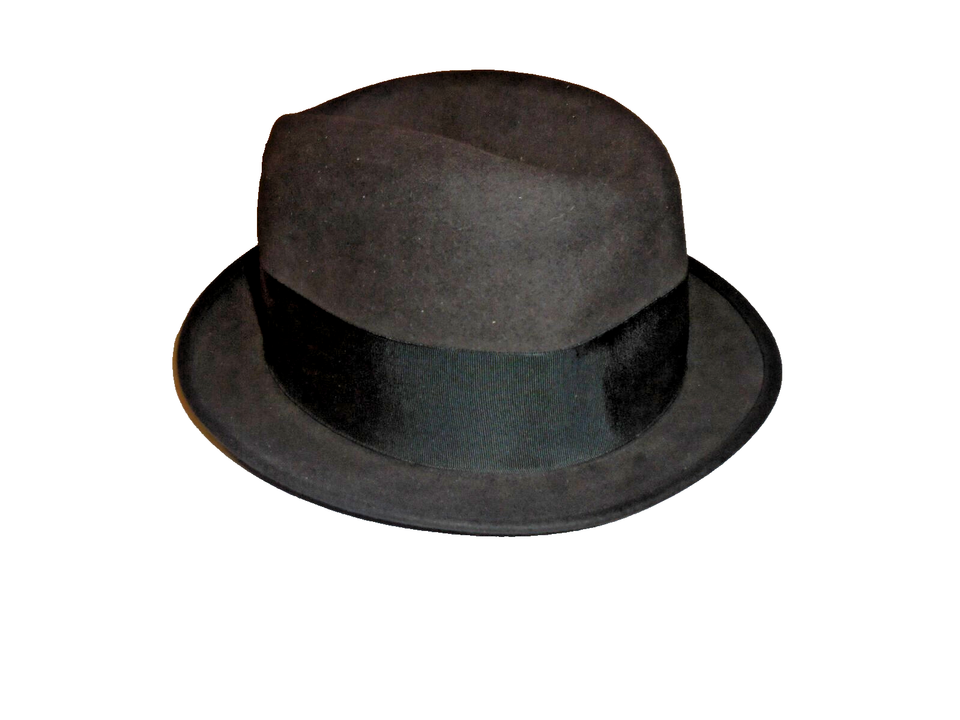 Men's Vintage Brown Royal Stetson Fur Felt Hat w/Ribbon size 7-1/8 | eBay