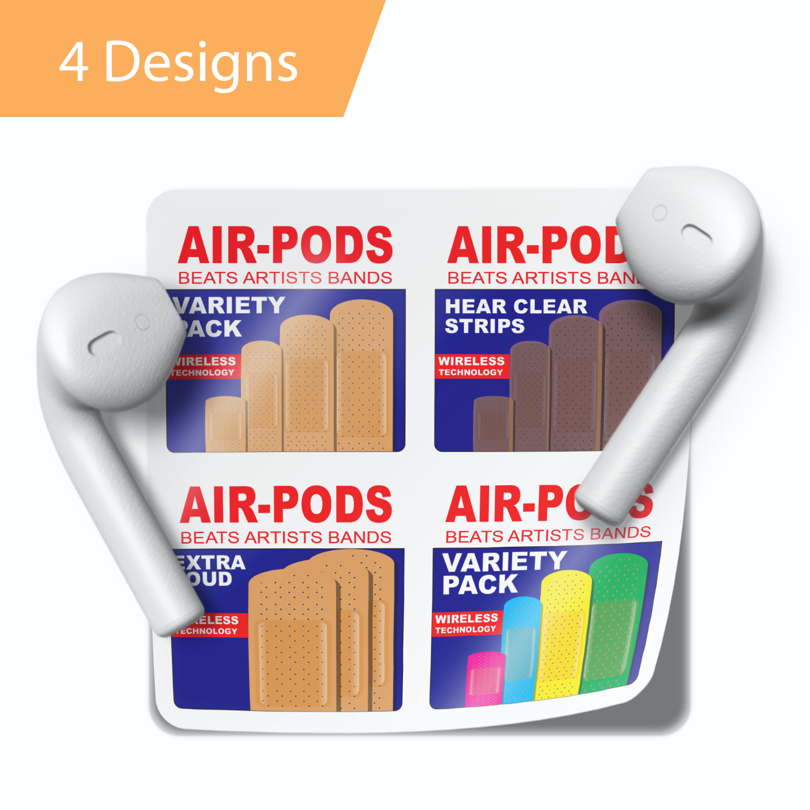 AirPod Case Skin Sticker - Band Aid Disguise Airpods Wrap | eBay