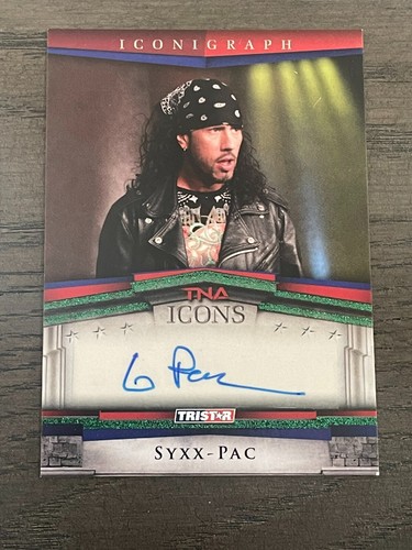 2010 Tristar TNA Icons Icongraph Syxx Pac Autograph Green #112 /25 | eBay