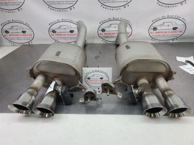 2014-19 C7 Corvette Z06 NPP Bi-Mode Axle-Back Exhaust Mufflers Pair LH ...