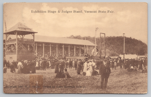 Rutland VT Exhibition Stage and Judges Stand Vermont State Fair ...