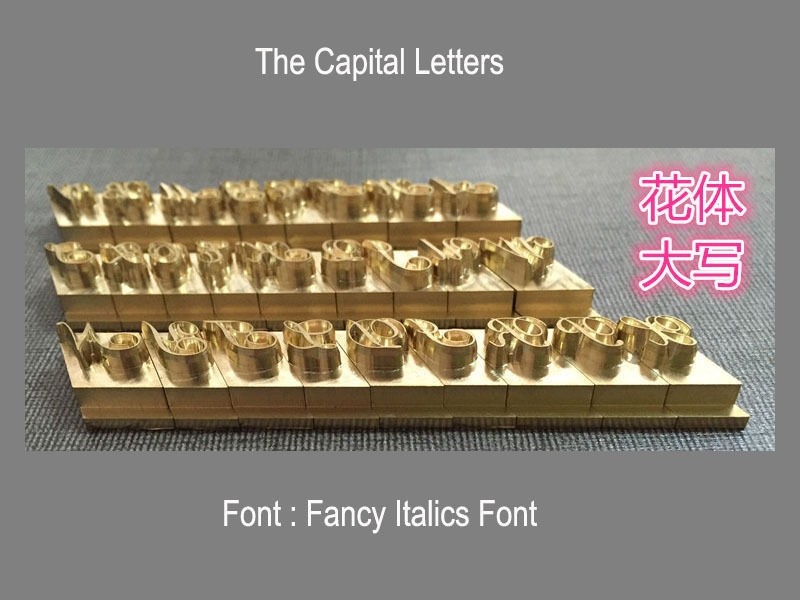 Custom brass alphabet letter font stamp leather craft seal tool Heat ...