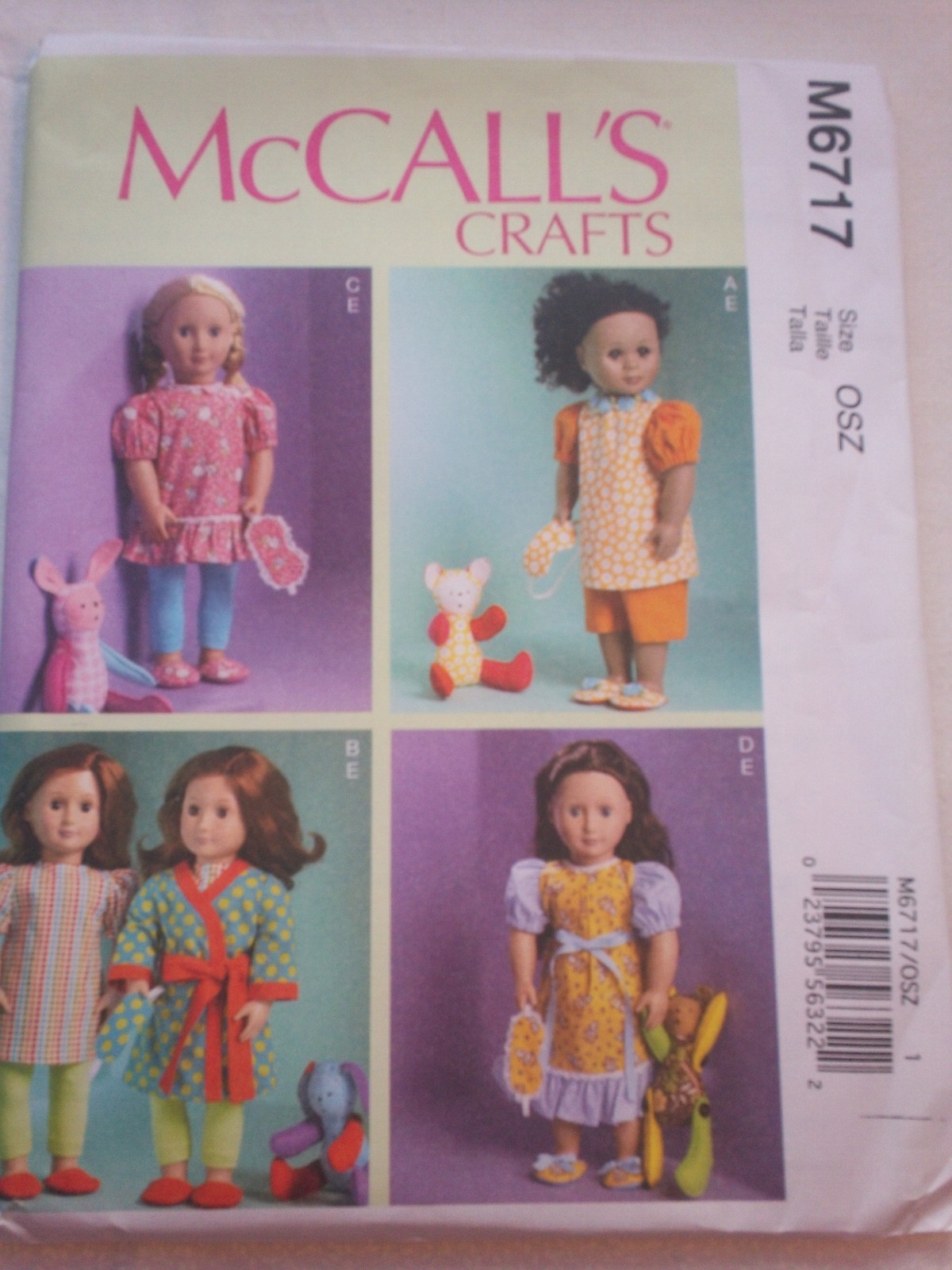 Fits American Girl McCall's Sewing Pattern #6717 - 18" Doll clothes | eBay