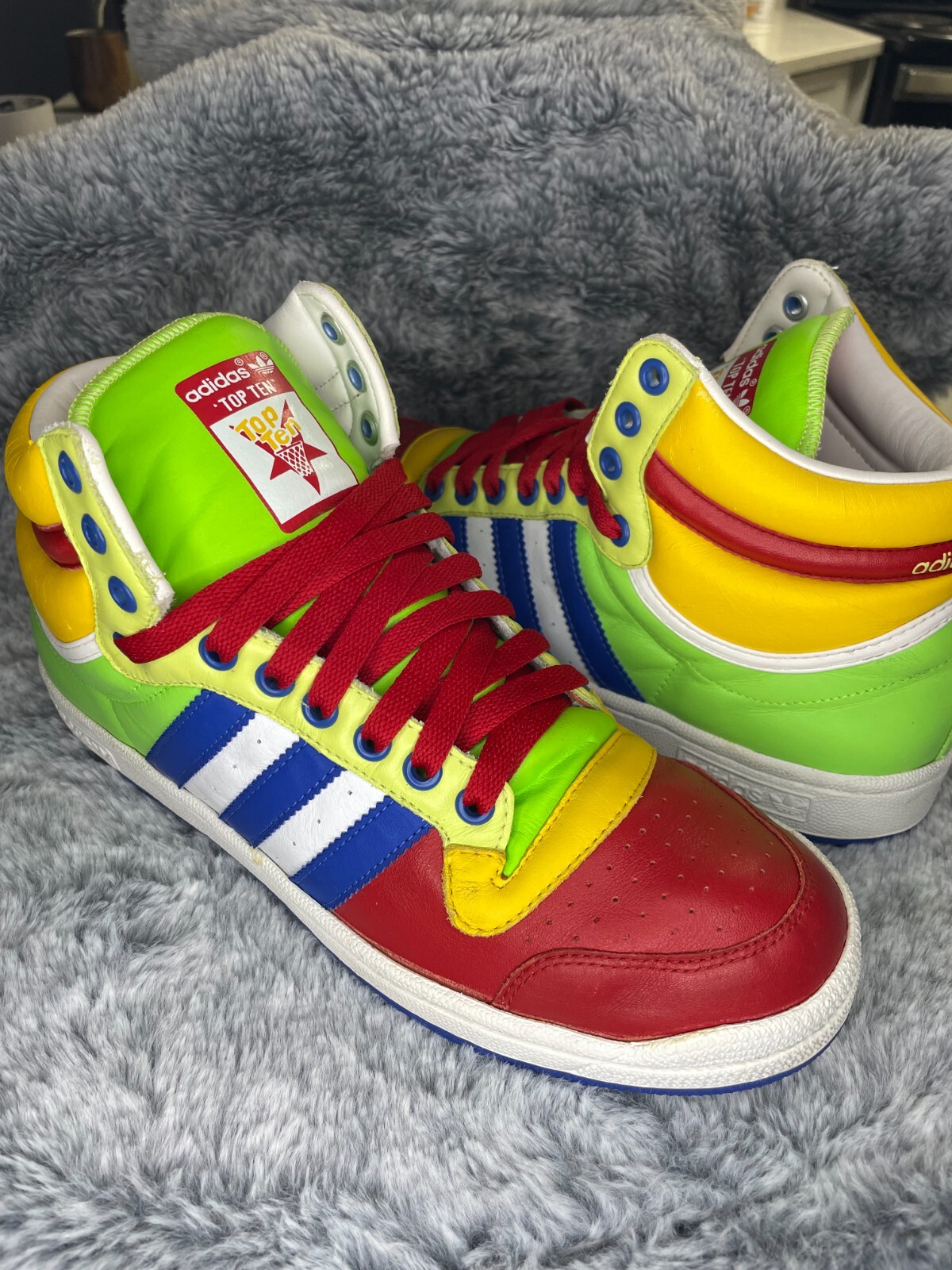 RARE Adidas Top Ten Vintage 2007 Sneakers Shoes Mens … - Gem