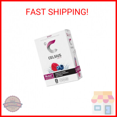 CELSIUS On-the-Go Powder Stick Packs, Zero Sugar (14 Sticks per Pack ...